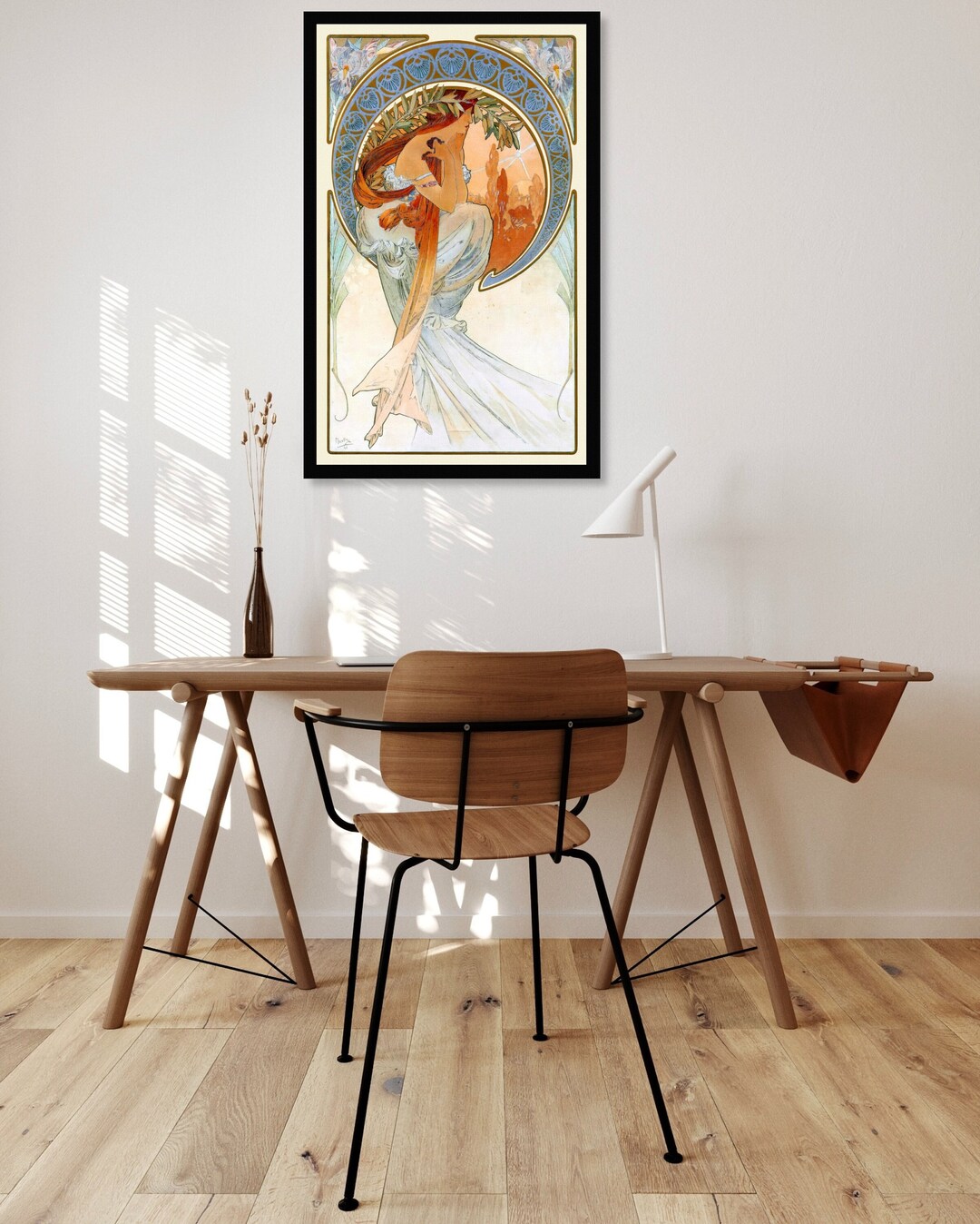 Alphonse Mucha's the Arts 1898 | Poetry | Vintage Art Nouveau Wall Art ...