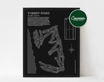 Pinehurst No.2 Golf Course Print, Pinehurst Golf Map, Golf Course Print ...