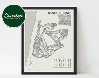 Pinehurst No.2 Golf Course Print, Pinehurst Golf Map, Golf Course Print ...