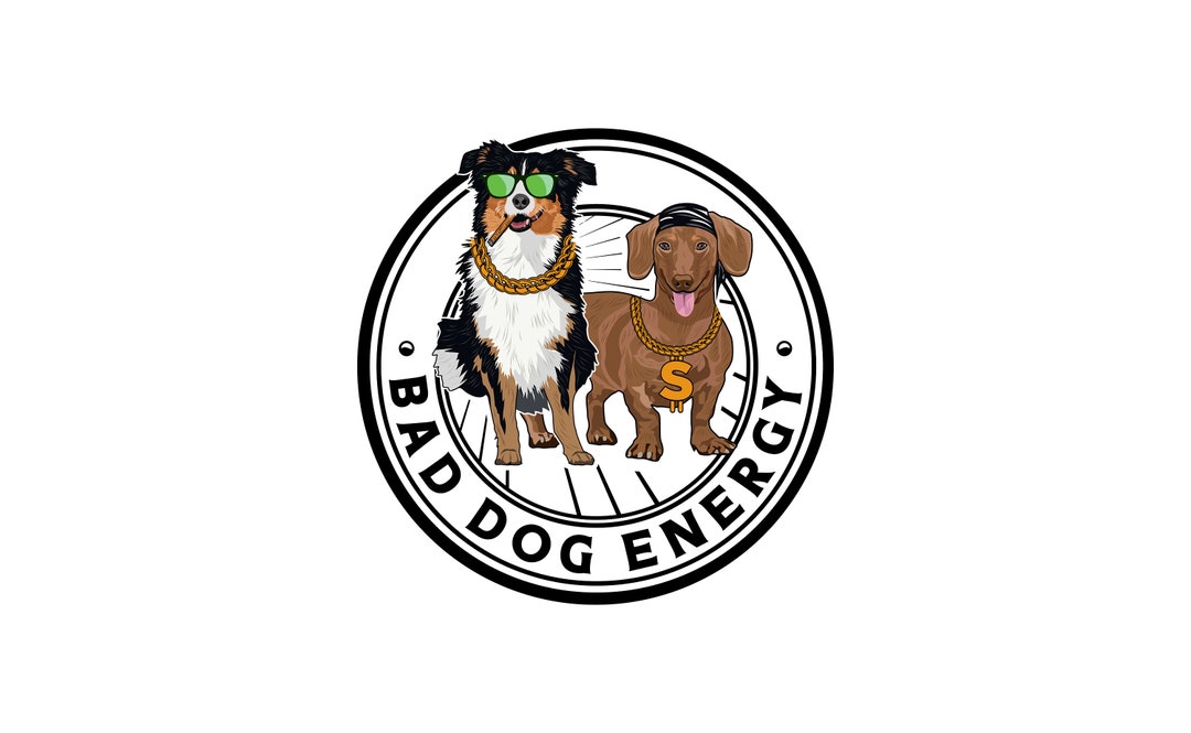 Bad Dog Energy Sticker, Cute Sticker, Dog Sticker, Dog Lovers Gift, Dog ...