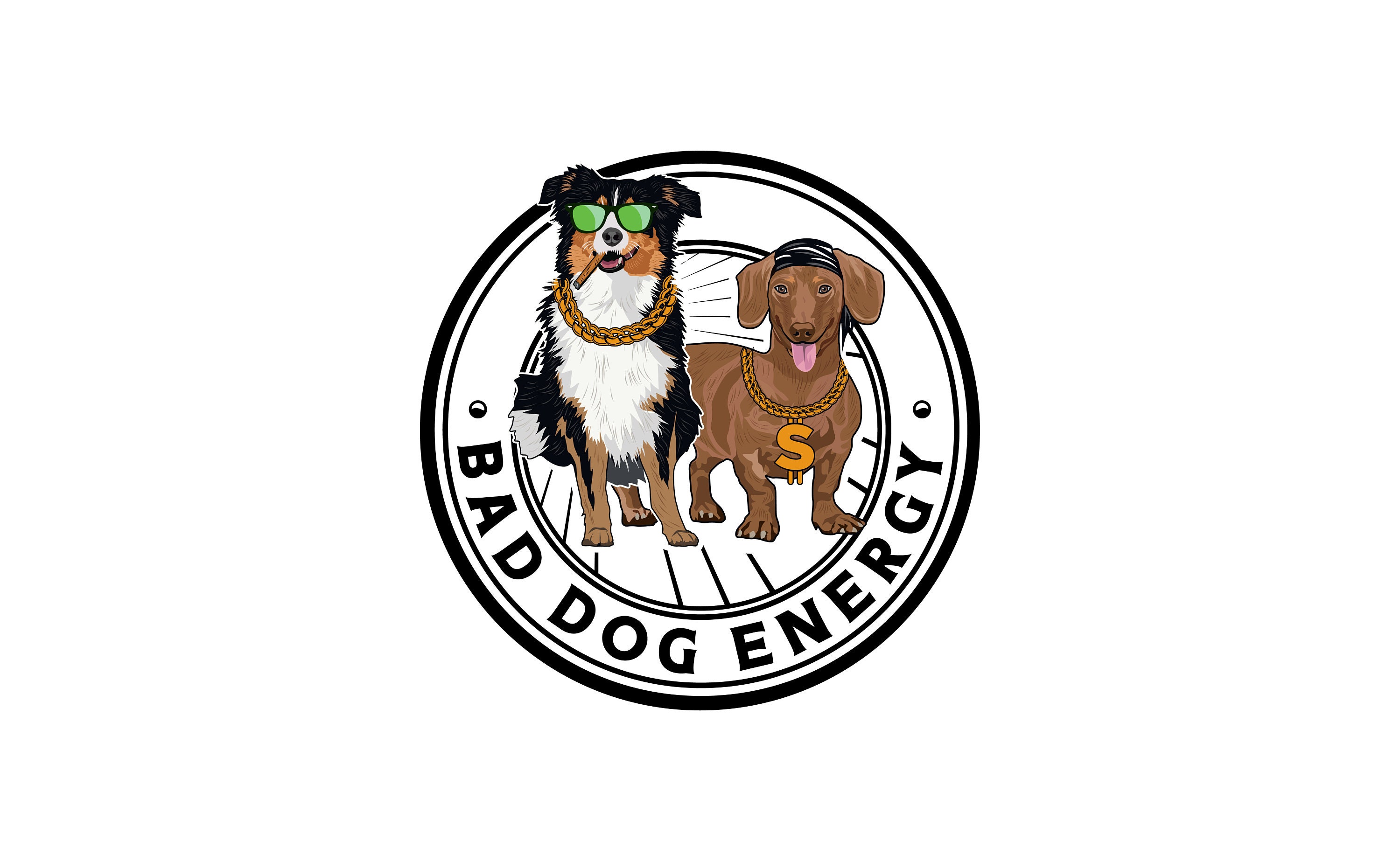 Bad Dog Energy Sticker, Cute Sticker, Dog Sticker, Dog Lovers Gift, Dog ...