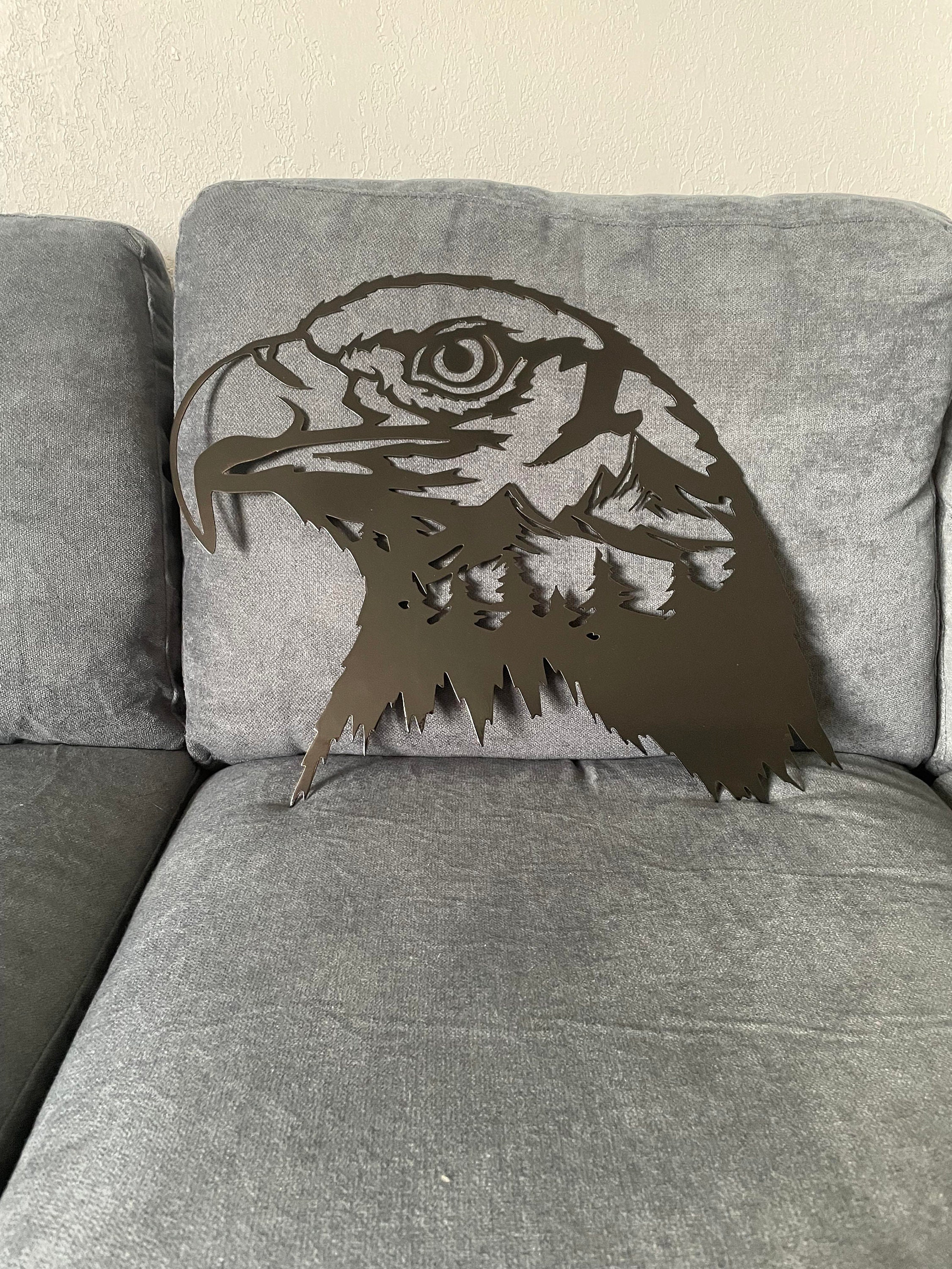 Bald Eagle Metal Sign Patriotic Home Decor Nature Wall Hangers Gifts ...