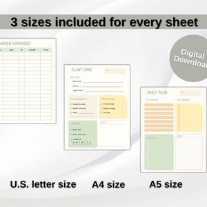 Gardening Planner Garden Log Seed Harvest Tracker Plant Care Plant ...