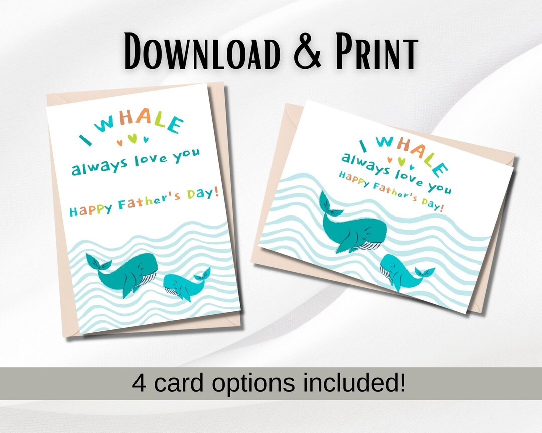 Printable Father's Day Card for Dad Download Last Minute Card for ...