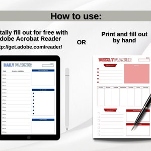 Multi Color Planner With Yearly Calendar, Undated Monthly Calendar ...
