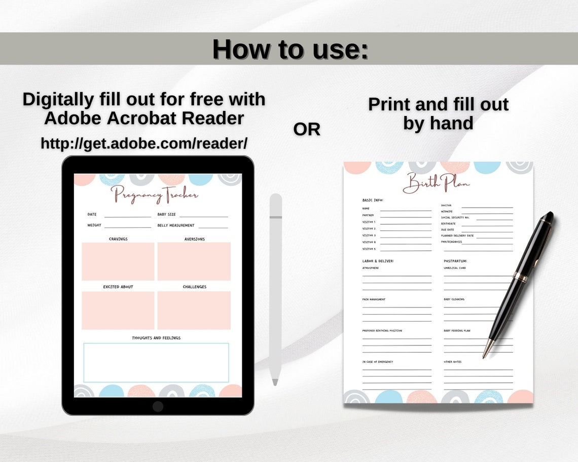 New Baby Planner Newborn Planning Bundle Baby Milestone Tracker Birth ...