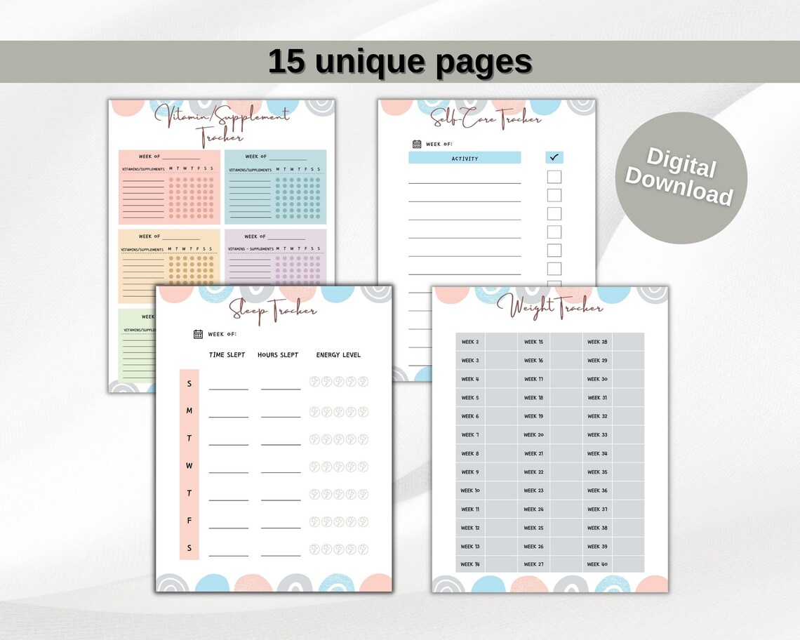 New Baby Planner Newborn Planning Bundle Baby Milestone Tracker Birth ...