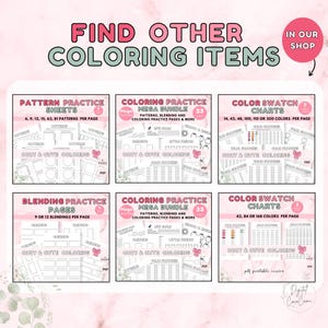 Color Palette Page: Cozy Coloring Book Swatch Chart (PDF Printable A4 ...