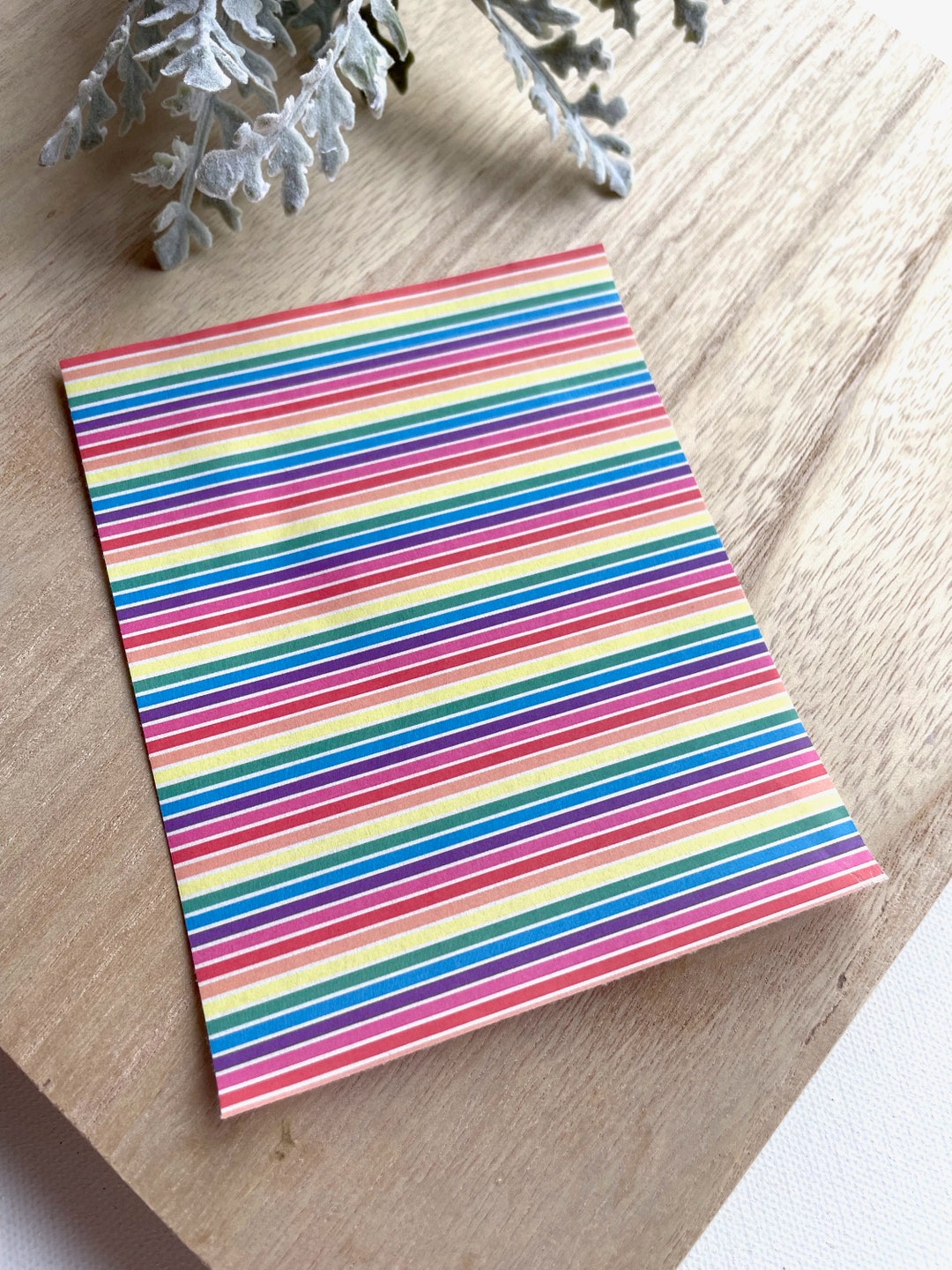 Rainbow Stripes Transfer Sheet for Polymer Clay Earrings - Etsy