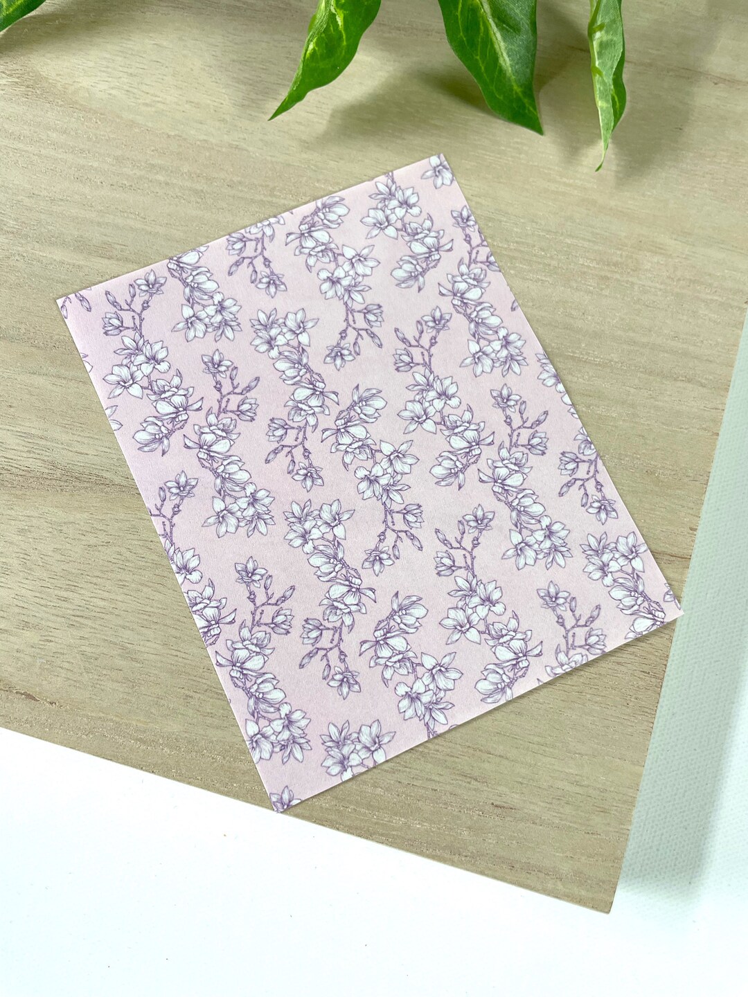 Detailed Floral Pink | Transfer Sheet for Polymer Clay | Water Soluble ...