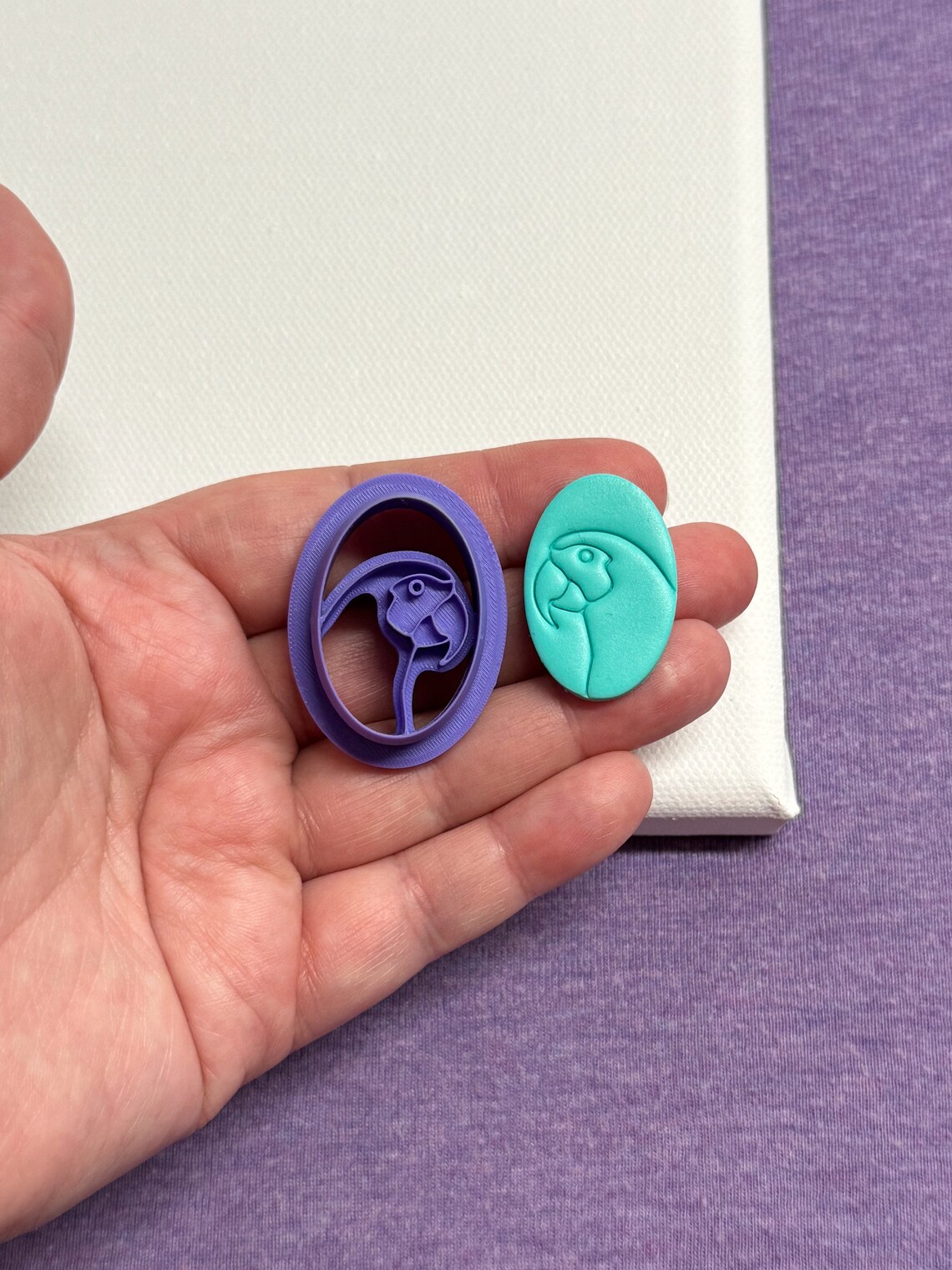 Macaw Cameo Clay Cutter | Polymer Clay Cutter | Clay Tool | Parrot ...