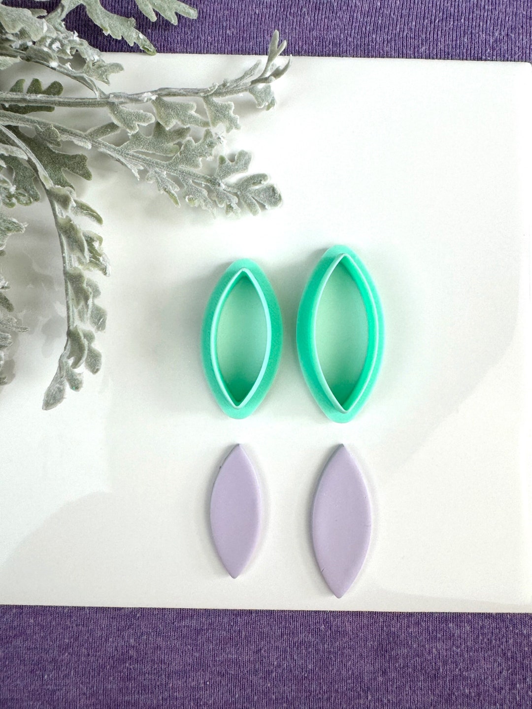 Pointed Ellipse Polymer Clay Cutter: 35mm/40mm Clay Tool - Etsy