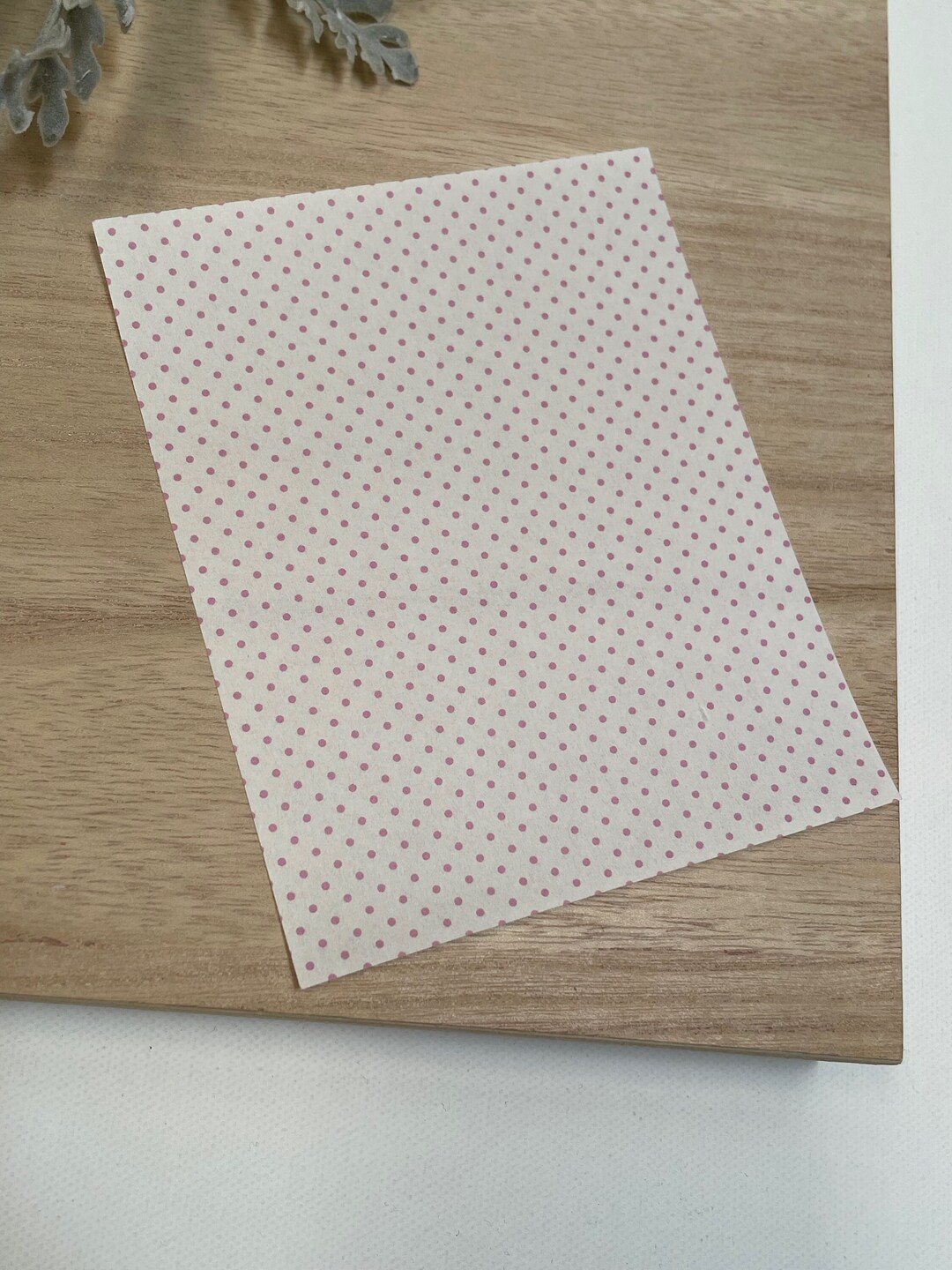 Polka Dots Pink | Transfer Sheet for Polymer Clay | Water Soluble ...