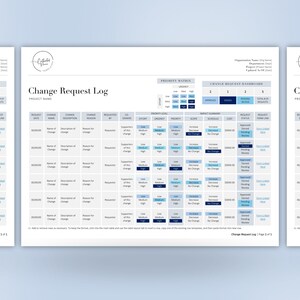 Change Request Log Template, Project Change Tracker, Project Management ...