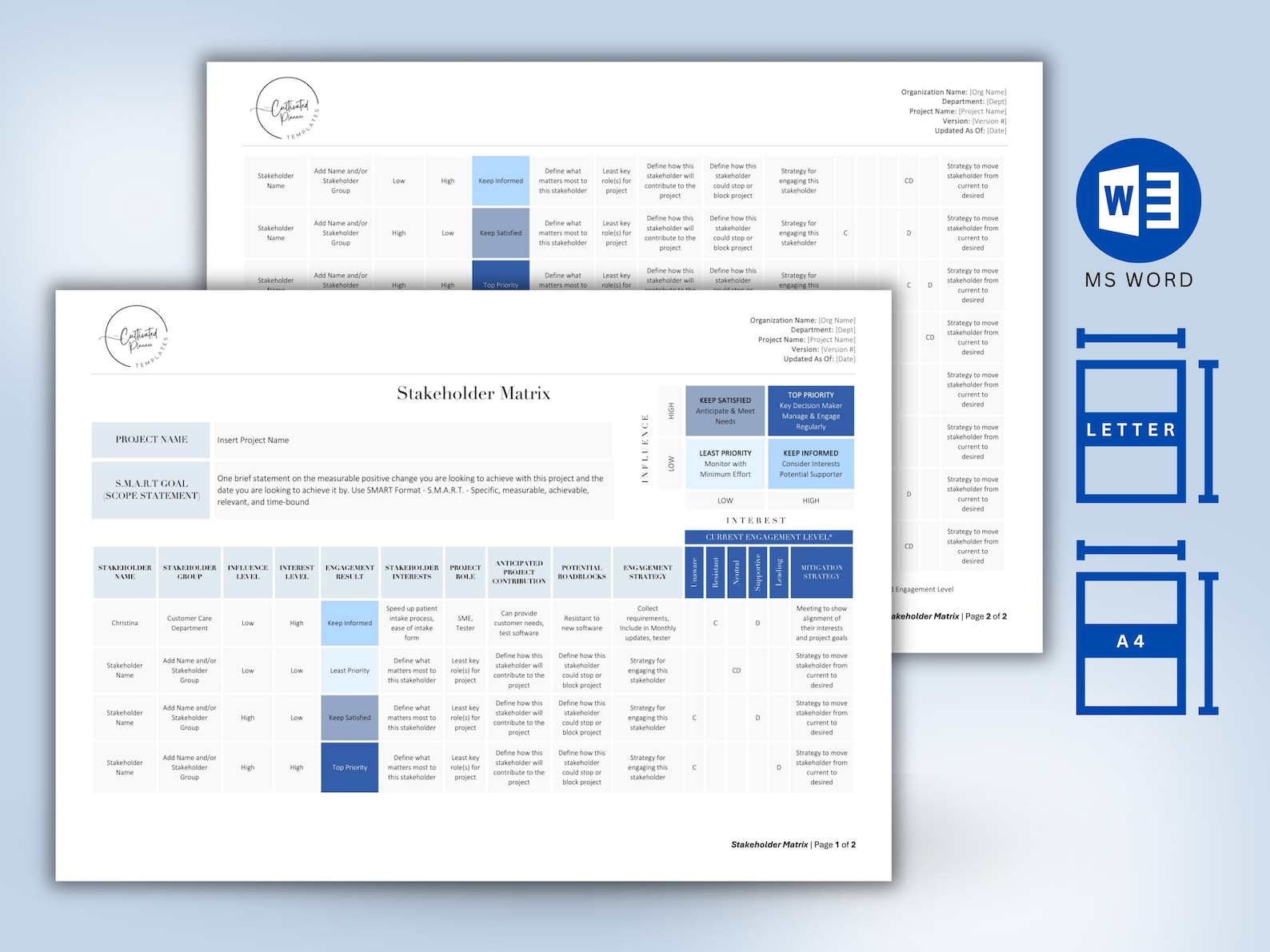 Stakeholder Register | Stakeholder Matrix | Stakeholder Analysis ...
