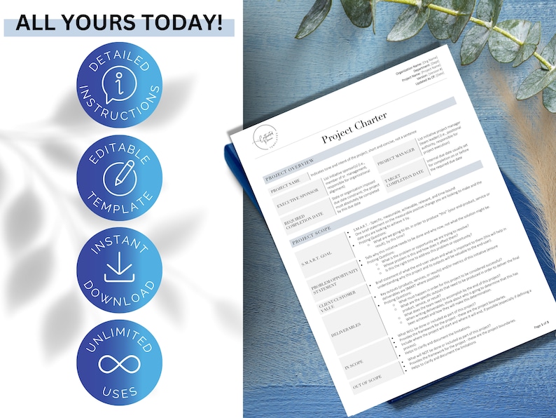 Project Charter Template | How to Write a Project Charter | Best ...