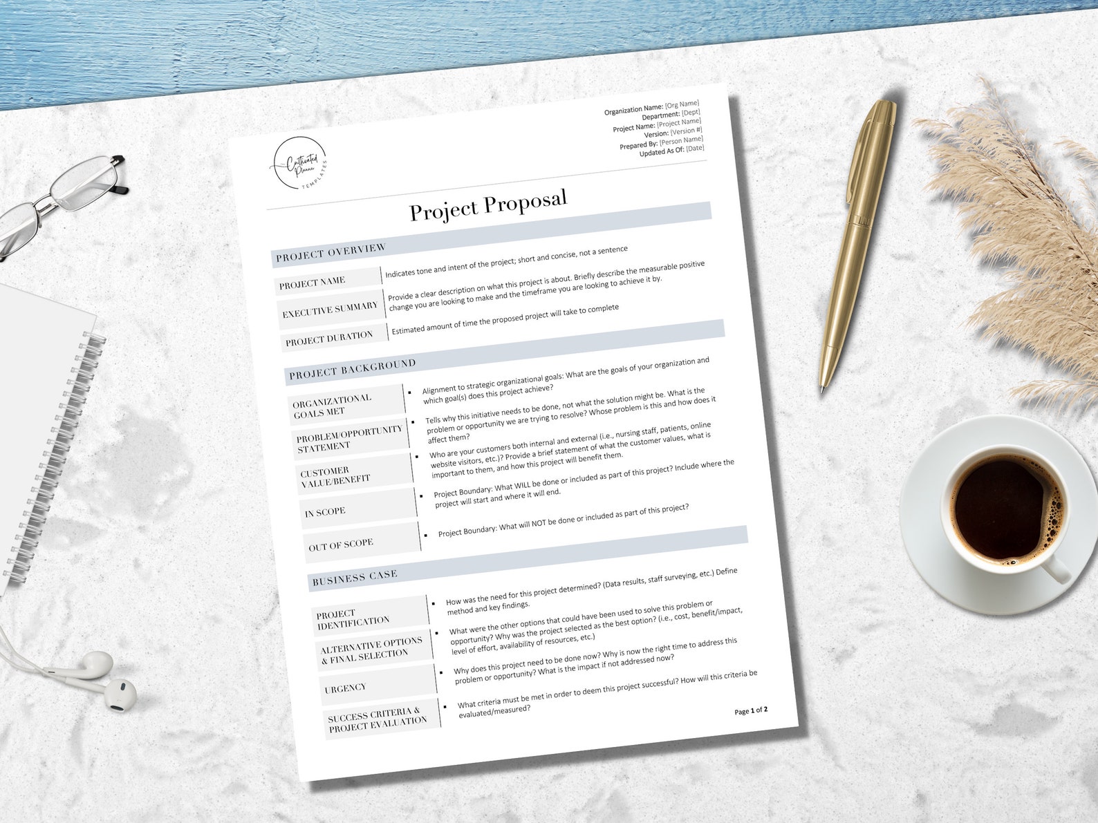 Project Proposal Template | Project Management | Simple Proposal ...