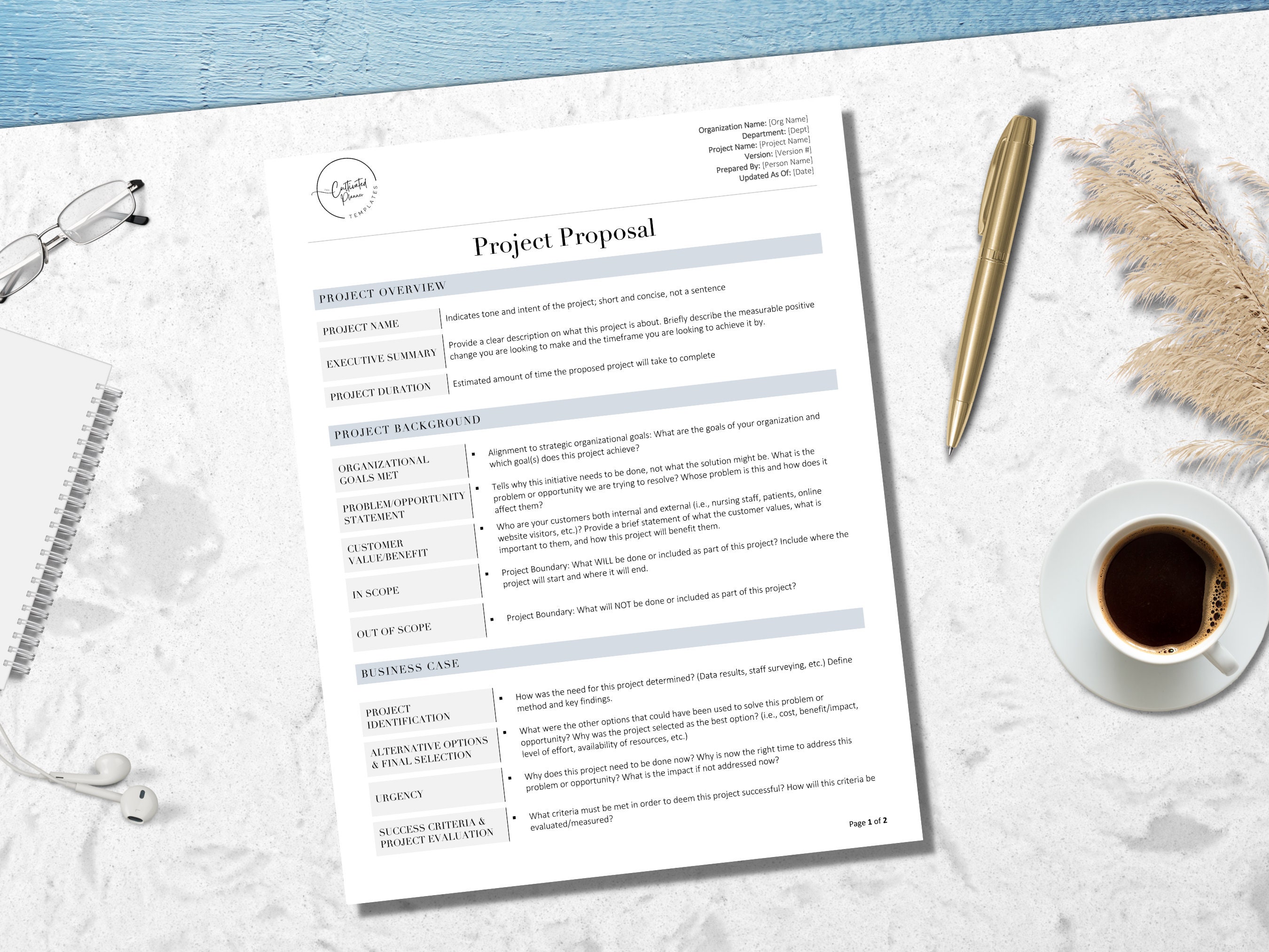 Project Proposal Template | Project Management | Simple Proposal ...
