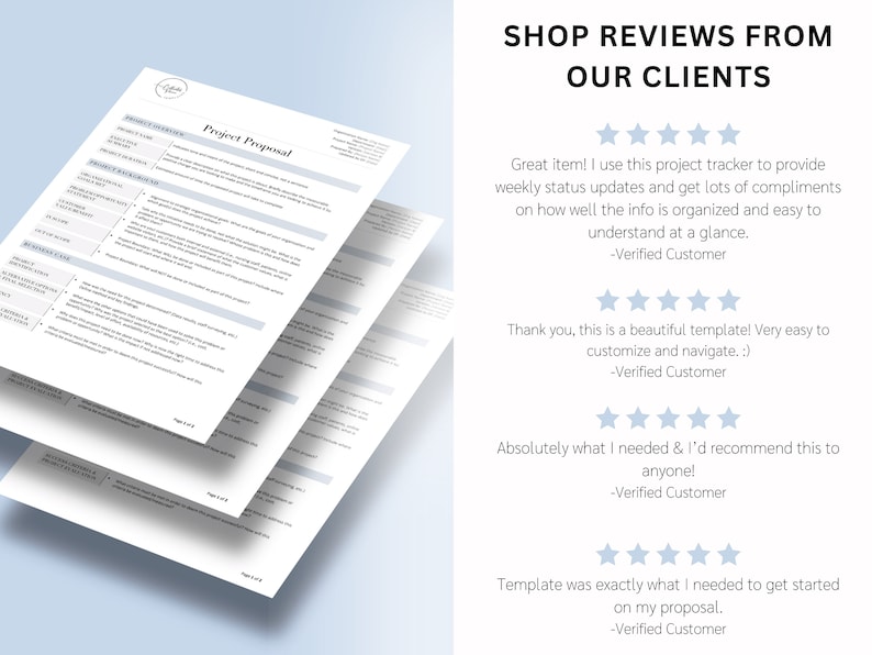 BUNDLE, Project Proposal Template | Project Charter Template ...
