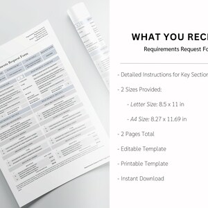 Requirements Gathering Template, Project Requirements Request Form ...