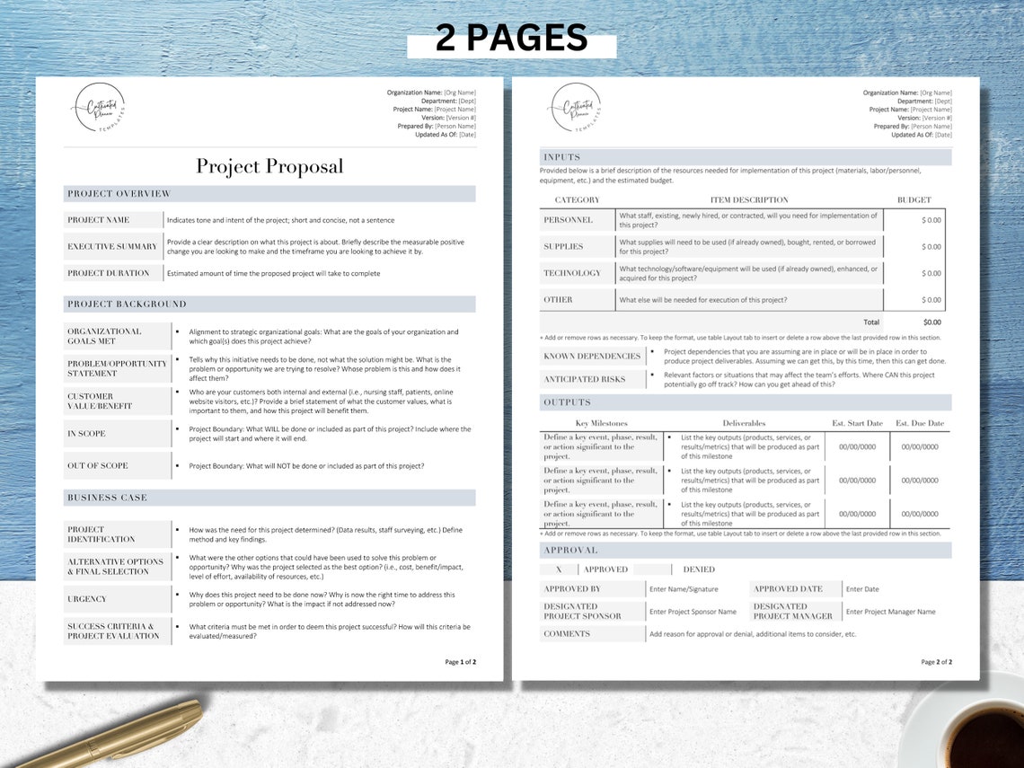 Project Proposal Template | Project Management | Simple Proposal ...