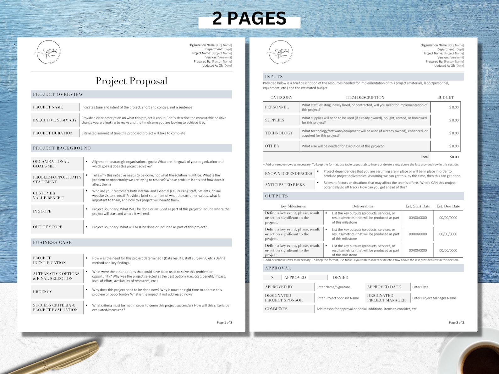 Project Proposal Template | Project Management | Simple Proposal ...