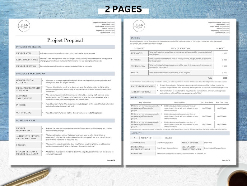 Project Proposal Template | Project Management | Simple Proposal ...