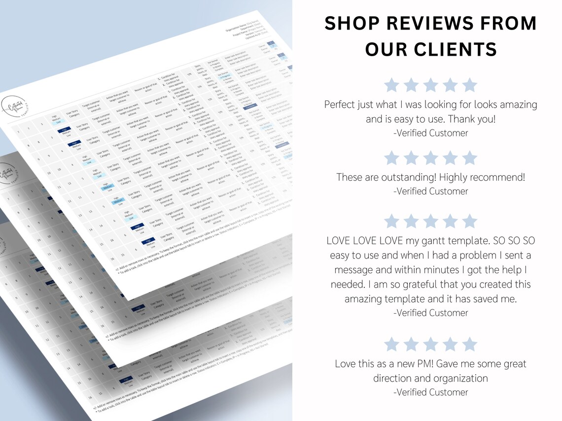 Product Backlog Template Agile Project Template User Story Template