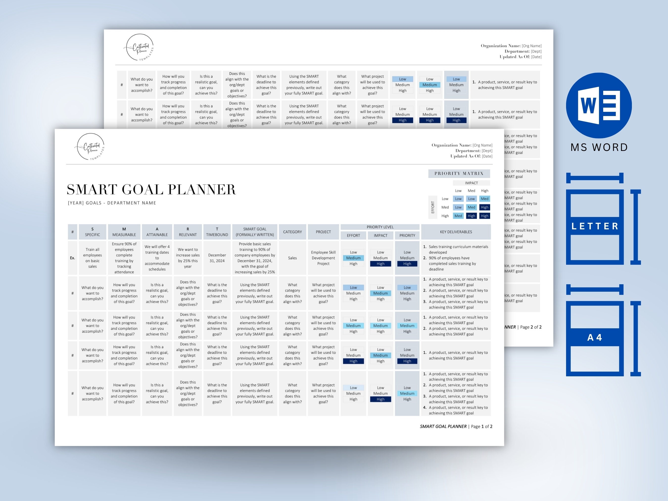 SMART Goals Planner, How to Write SMART Goals, SMART Goal Template, S.M ...