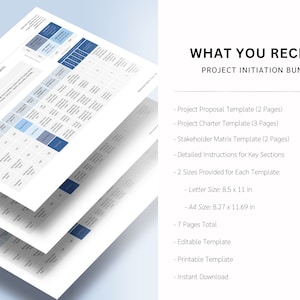 BUNDLE, Project Proposal Template | Project Charter Template ...