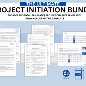 BUNDLE, Project Proposal Template | Project Charter Template ...
