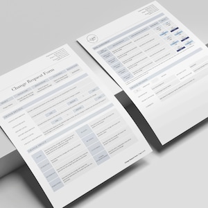 Change Request Form Template, Project Change Form, Project Management ...