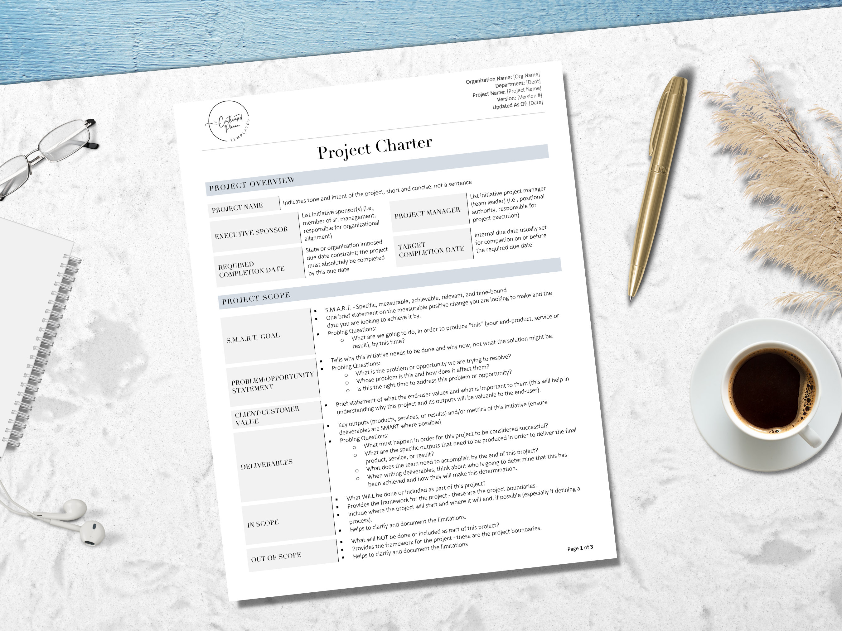 Project Charter Template | How to Write a Project Charter | Best ...