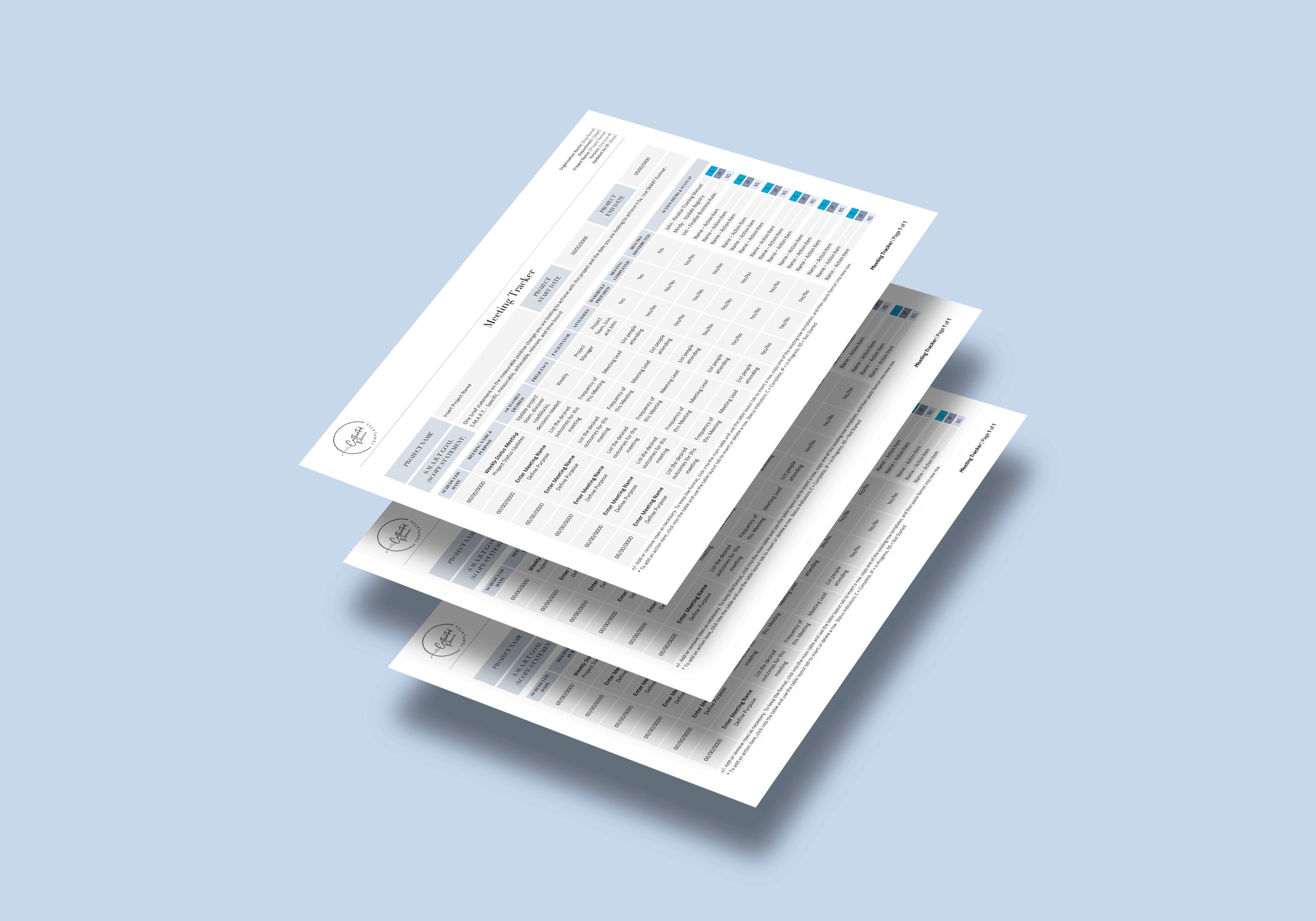 Meeting Tracker | Meeting Log | Meeting Minutes Template | Action Items ...