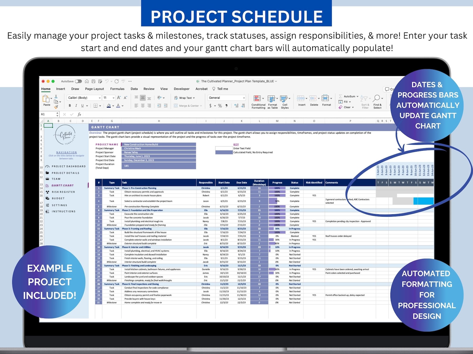 Project Plan Template, Project Schedule, Project Management, Project ...