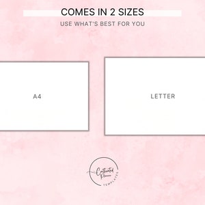 Pink Aesthetic Weekly Planner, Minimalist Weekly Schedule, Week at a ...