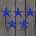 Royal Blue Star Embroidered Patch, 7/8" — 5-pack (small) - Etsy