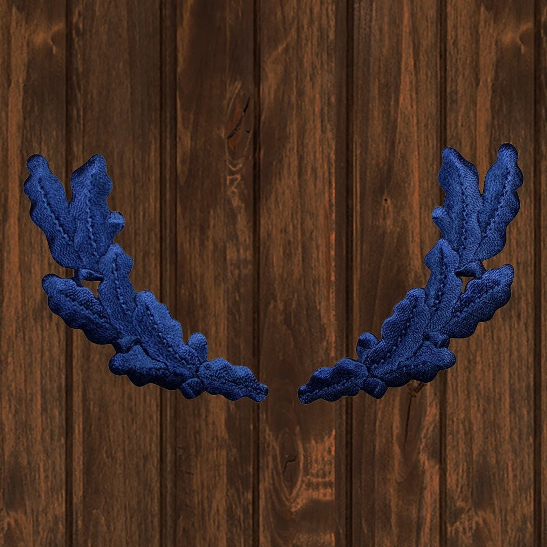 Navy Blue Scrambled Eggs Patch Set, 3.75" Iron on Military Captain Oak ...