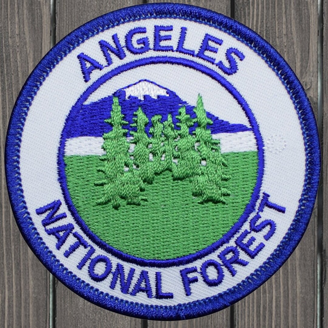Angeles National Forest Iron on Patch, California Hiking Embroidered ...