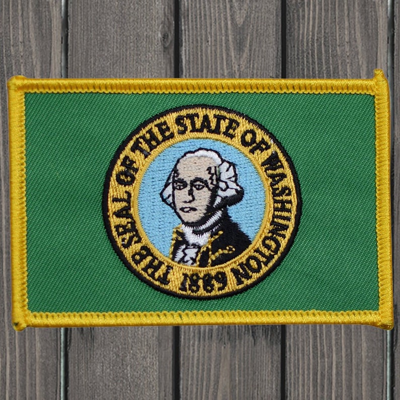 Seal of Washington State Flag Embroidered Patch Iron On - Etsy