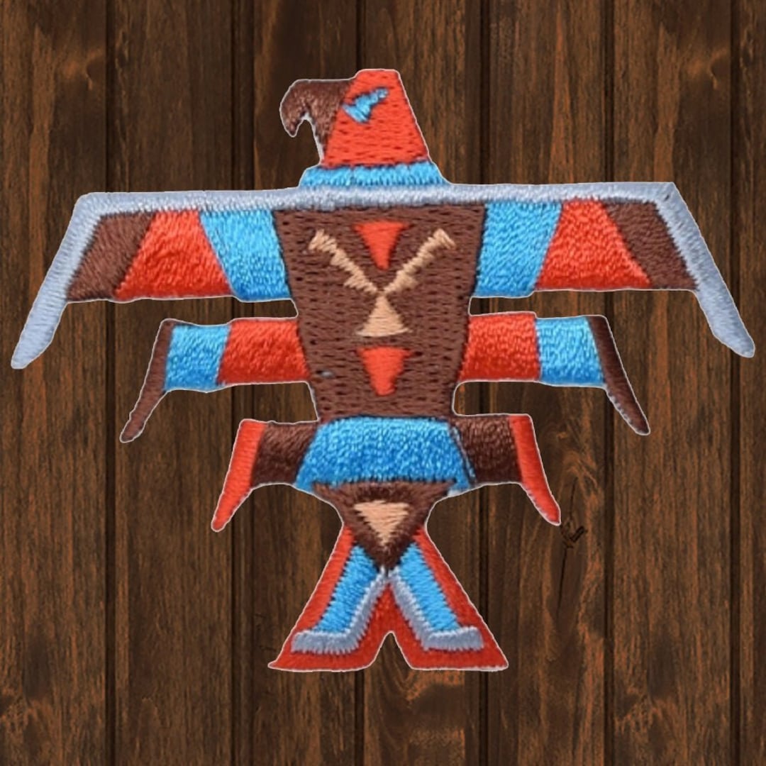 Indian Firebird Iron on Patch, Native American Eagle Bird Applique ...