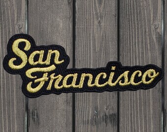 San Francisco Patch California, Red/white Script Badge 4-5/8 iron On - Etsy