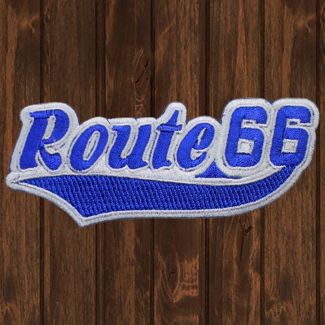 Route 66 Embroidered Patch — Iron On - Etsy