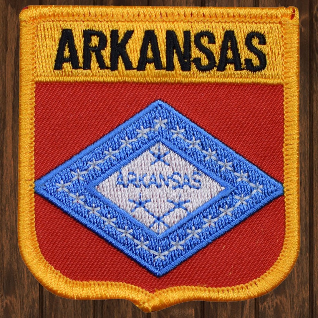 Arkansas Iron on Patch 2.75", AR Badge Little Rock Hot Springs Applique ...