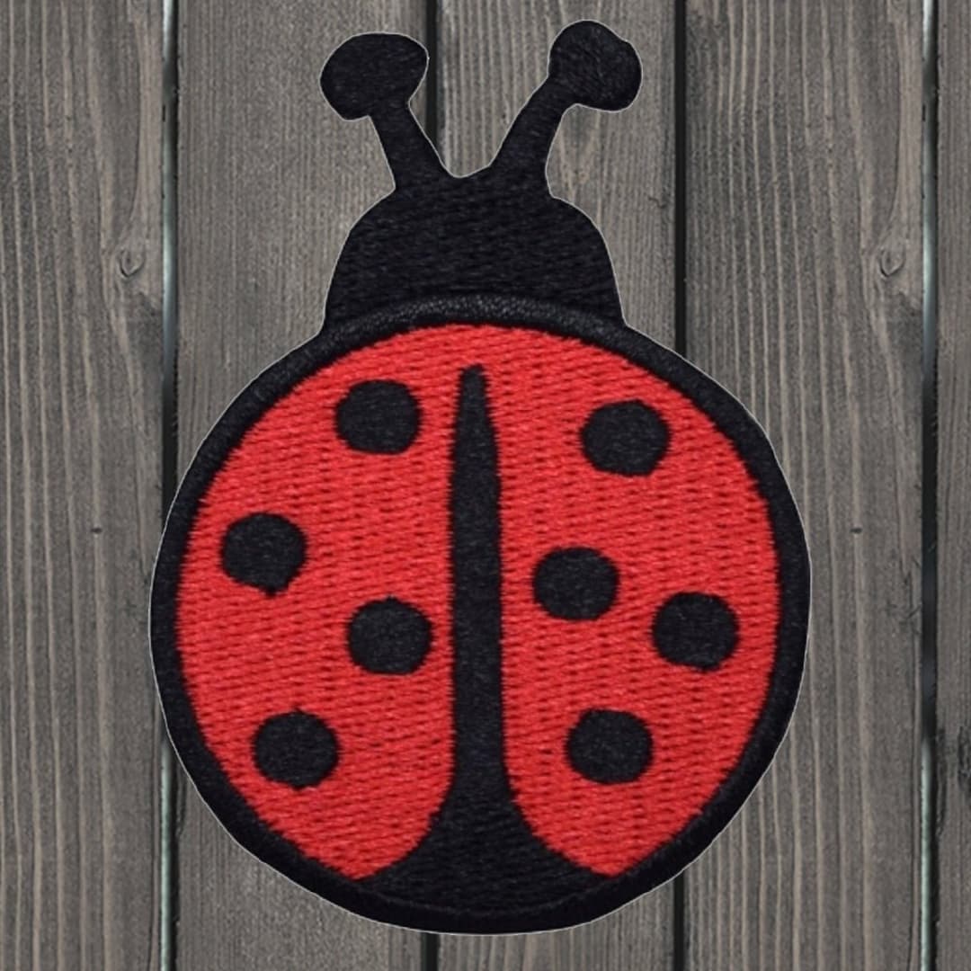 Ladybug Embroidered Patch — Iron On - Etsy