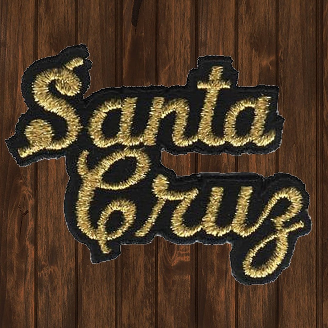 Vintage Santa Cruz - Gold/black Embroidered Patch — Sew On - Etsy