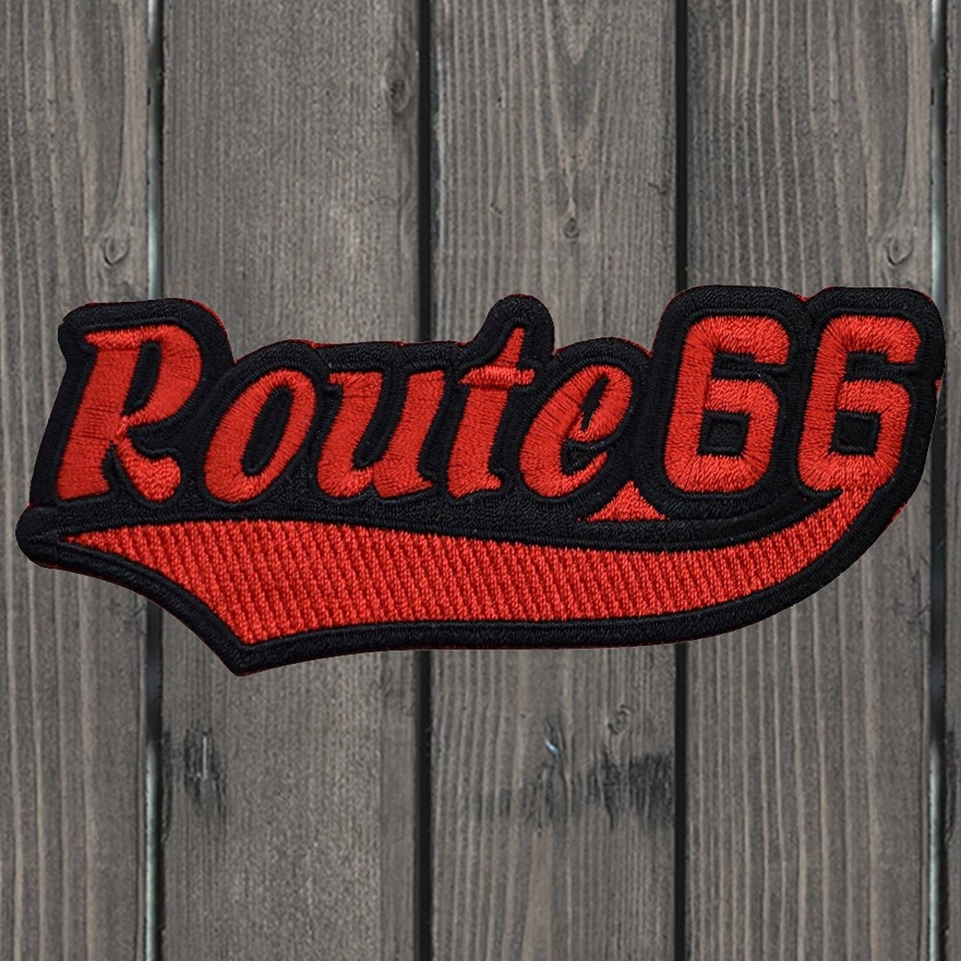 Route 66 Embroidered Patch — Iron On - Etsy