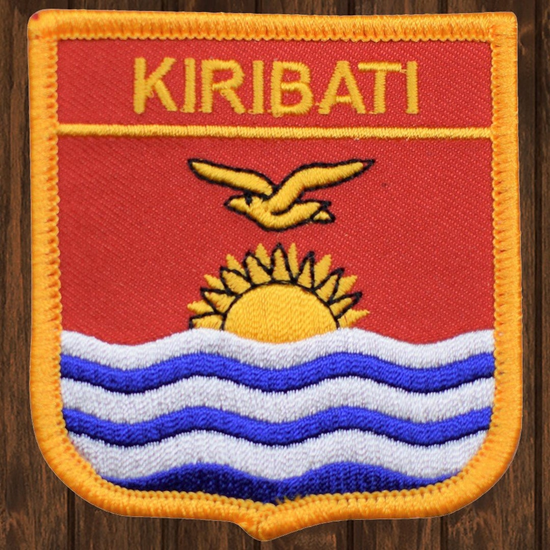 Kiribati Embroidered Patch 2.75" Iron On, Tarawa Atoll Banaba Pacific ...