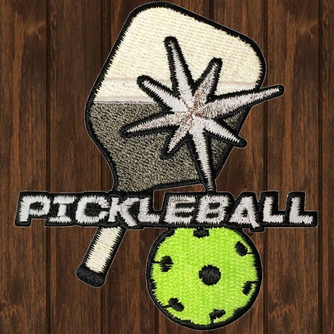 Pickleball Embroidered Patch, Iron on Sports Badge for Players and Fans ...