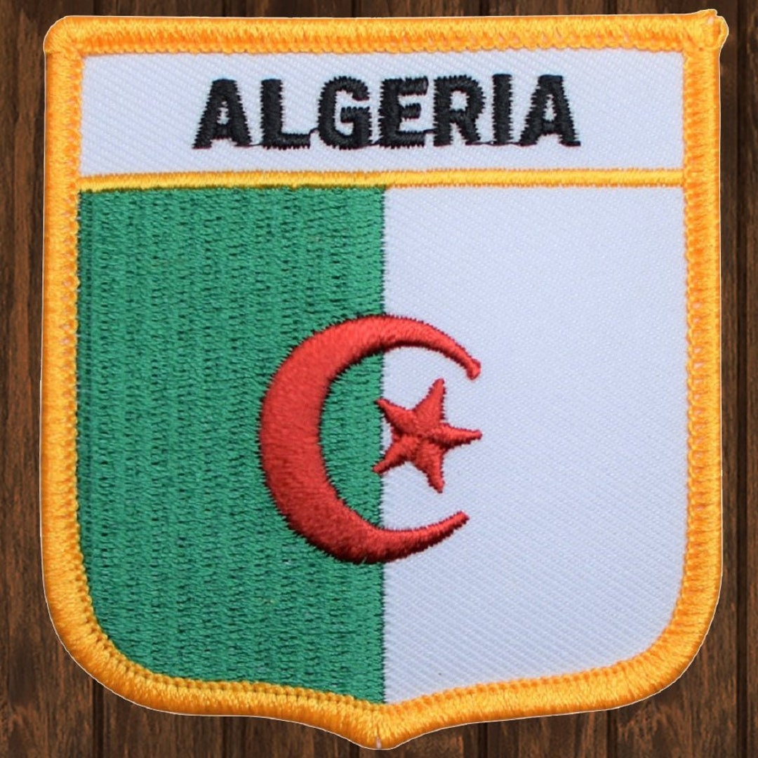 Algeria Iron on Patch, North Africa Badge, 2.75" Embroidered ...
